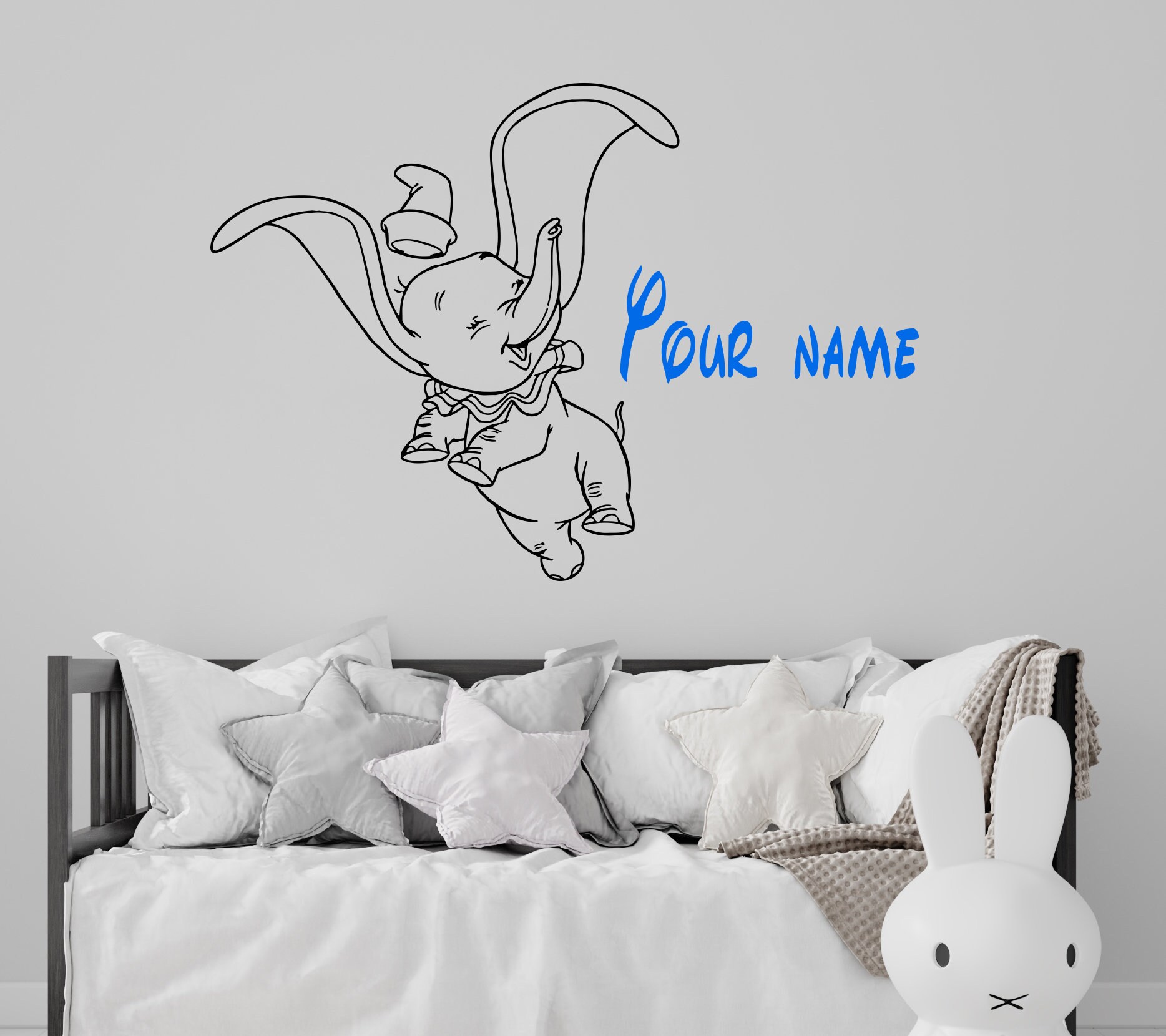 Dumbo Wall Decal Dumbo Wall Sticker Elephant Wall Decor for - Etsy