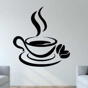Coffee Wall Decal/ Custom Coffee Wall Decal/ Coffee Wall Art/ | Etsy