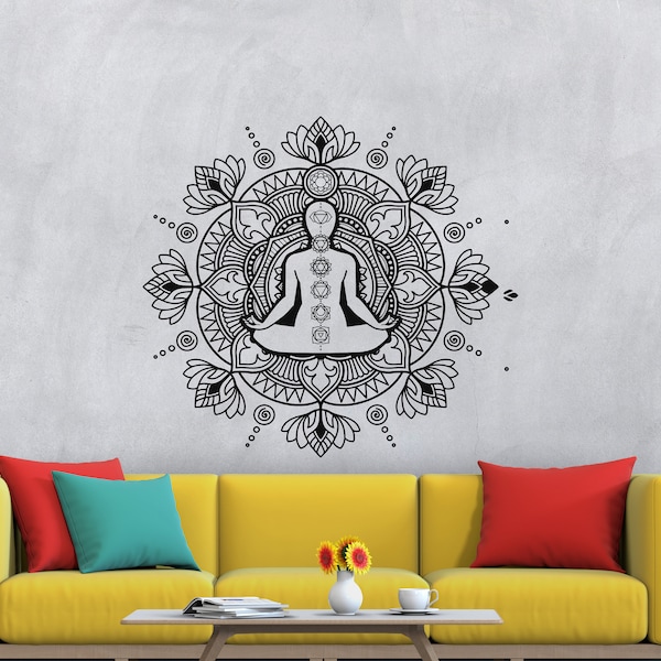 Yoga Wall Decal - Etsy