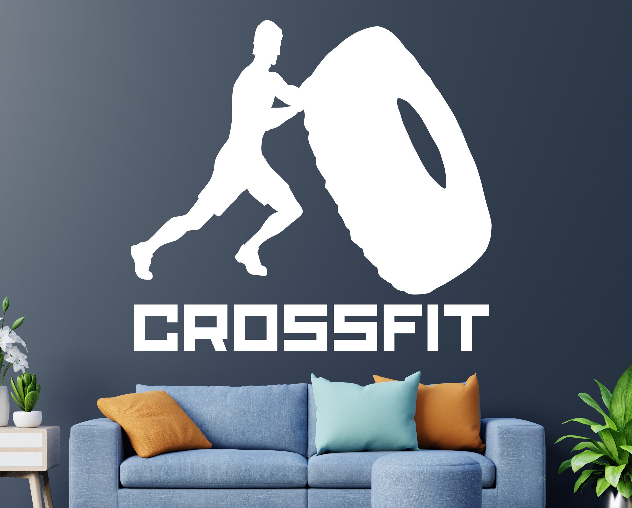 Crossfit Decal. Workout Decal.crossfit Wall Decal.sport Wall - Etsy