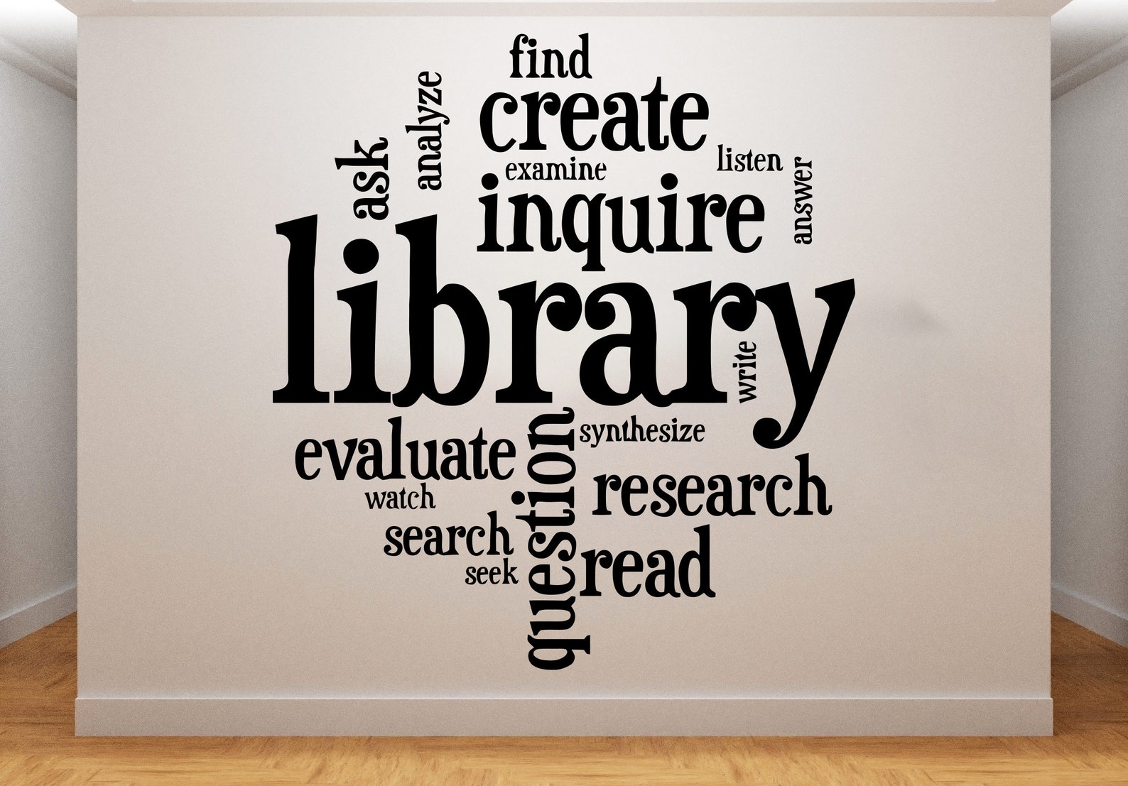 Library Wall Decal/ Classroom Wall Decal/ Reading Wall Decal/ - Etsy