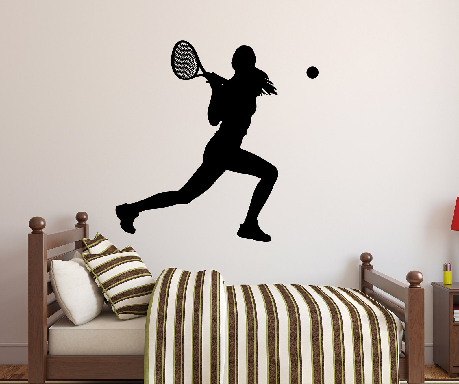 Tennis Wall Decal/ Tennis Wall Decor/ Sports Wall Decal/ | Etsy