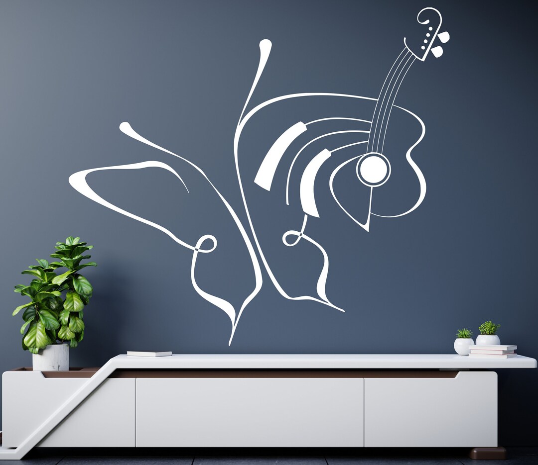 Music Wall Decal Music Notes Wall Sticker Music Wall Decor (K403) - Etsy