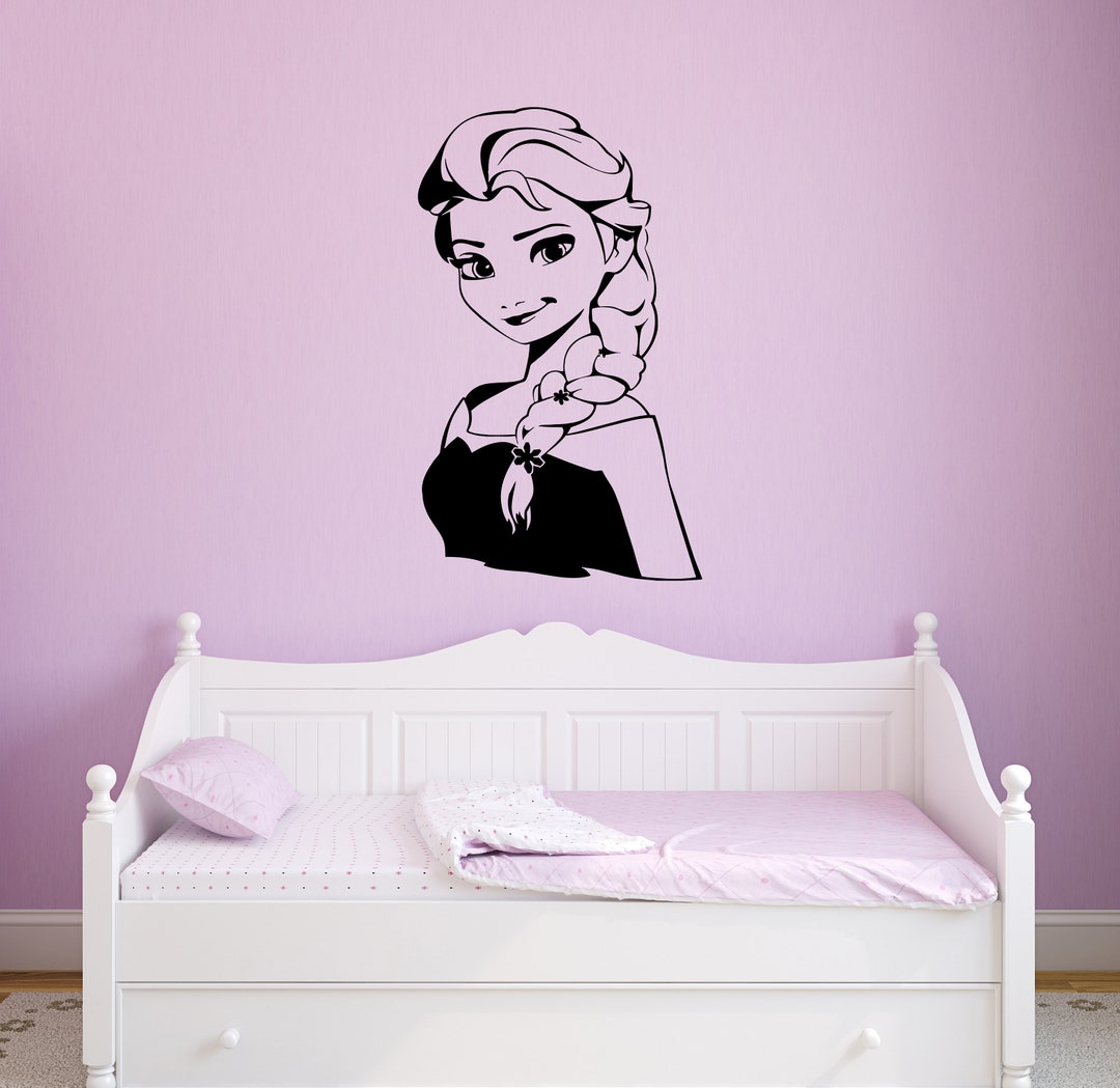 Frozen Wall Decal Princess Elsa and Anna Wall Decor for Girls Bedroom ...