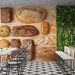 Bakery Wall Mural/ Kitchen Wall Mural/ Colorful Wall Mural/ Bakery Wall ...