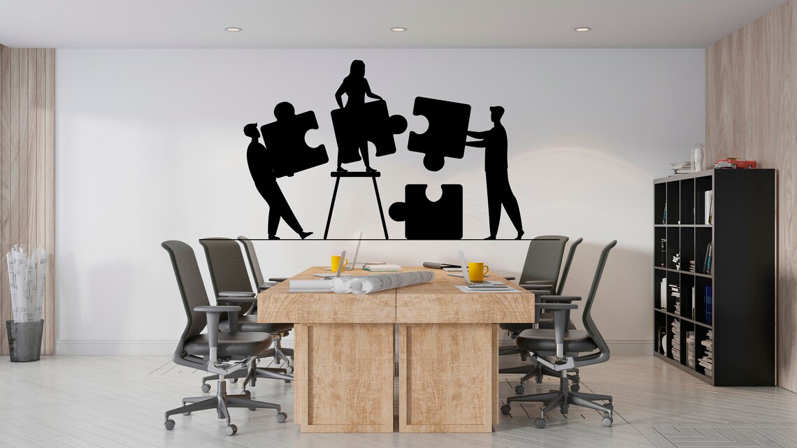 Office Wall Decal Teambuilding Wall Sticker Teamwork Office Wall Art ...