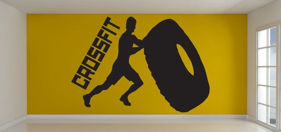 Crossfit Decal. Workout Decal.Crossfit wall decal.Sport wall | Etsy