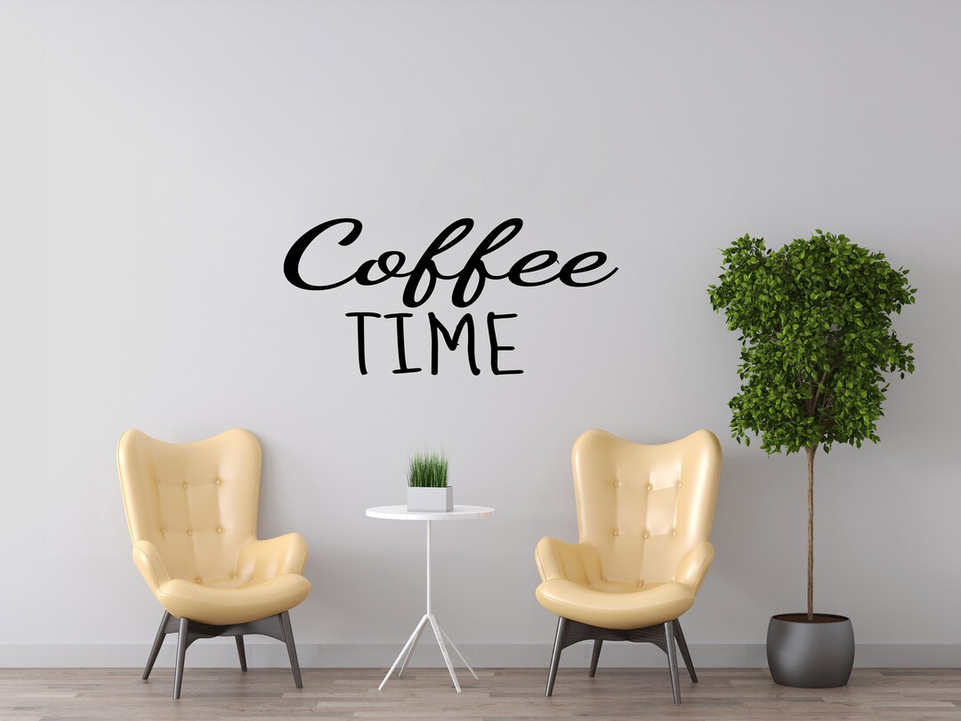 Coffee Wall Decal/ Custom Coffee Wall Decal/ Coffee Wall Art/ Kitchen ...