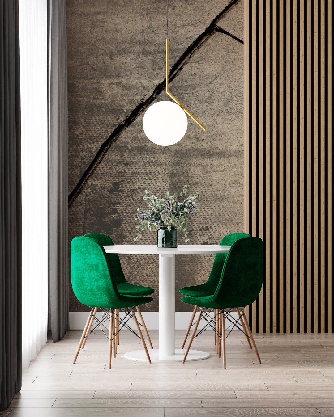 Abstract Wall Mural/ 3D Stone Texture Wall Mural/ Removable Wallpaper ...