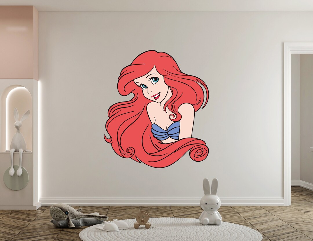 Ariel Wall Decal/ Little Mermaid Wall Decal/ Mermaid Decal Kids Wall ...