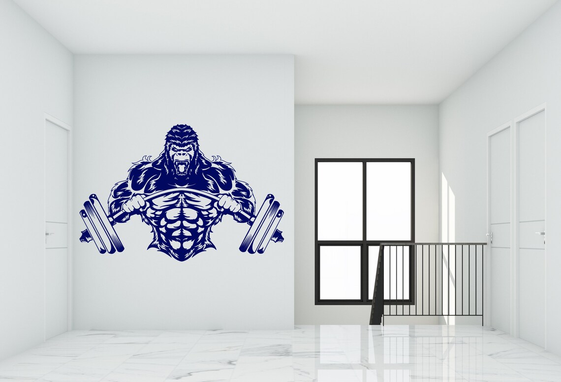 Sport Wall Decal/ Gym Wall Decal/ Fitness Wall Decal/ Workout - Etsy