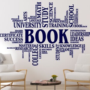 Book Wall Decal/ Library Wall Decal/ Classroom Wall Decal/ Reading Wall ...