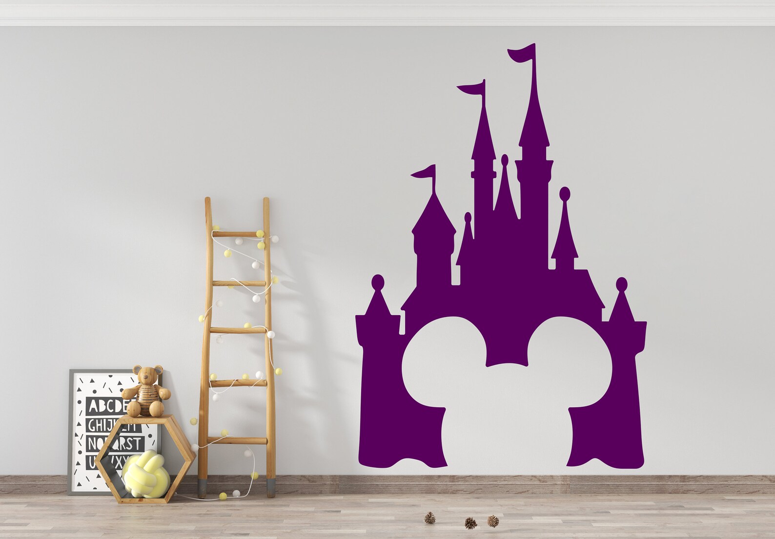 Mickey Mouse Wall Decal Cartoon Wall Decor for Kids Nursery | Etsy