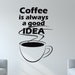 Coffee Wall Decal/ Custom Coffee Wall Decal/ Coffee Wall Art/ Kitchen ...