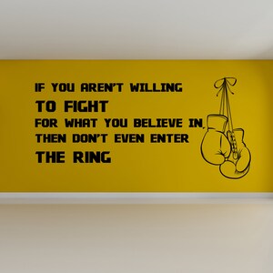 Boxing Wall Decal/ Sports Decor/ Sport Wall Decal/ Boxer Wall Decal ...
