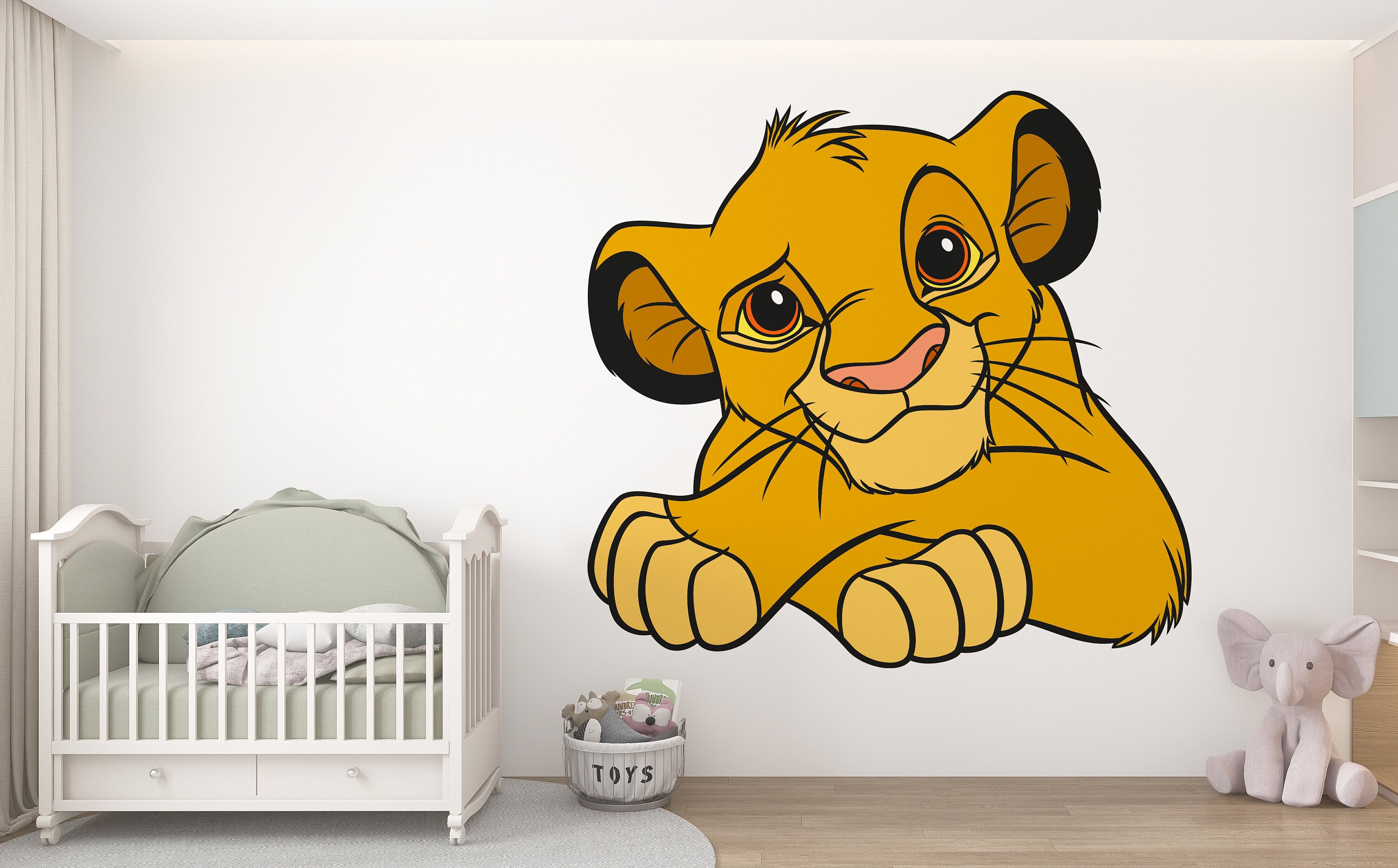 The Lion King Wall Decal/ Simba Wall Decor for Kids/ Nursery - Etsy