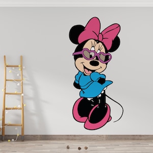 Minnie Mouse Wall Decal Cartoon Wall Decor for Kids Nursery ...