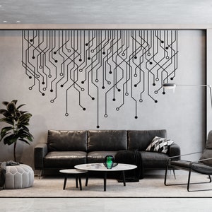 Circuit Board Wall Decal. Technology Wall Decal. Office Wall Decal ...