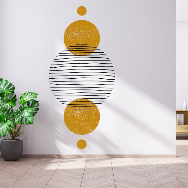 Abstract Wall Decal - Etsy