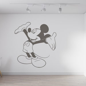 Mickey Mouse Wall Decal Cartoon Wall Decor for Kids Nursery (K933) - Etsy