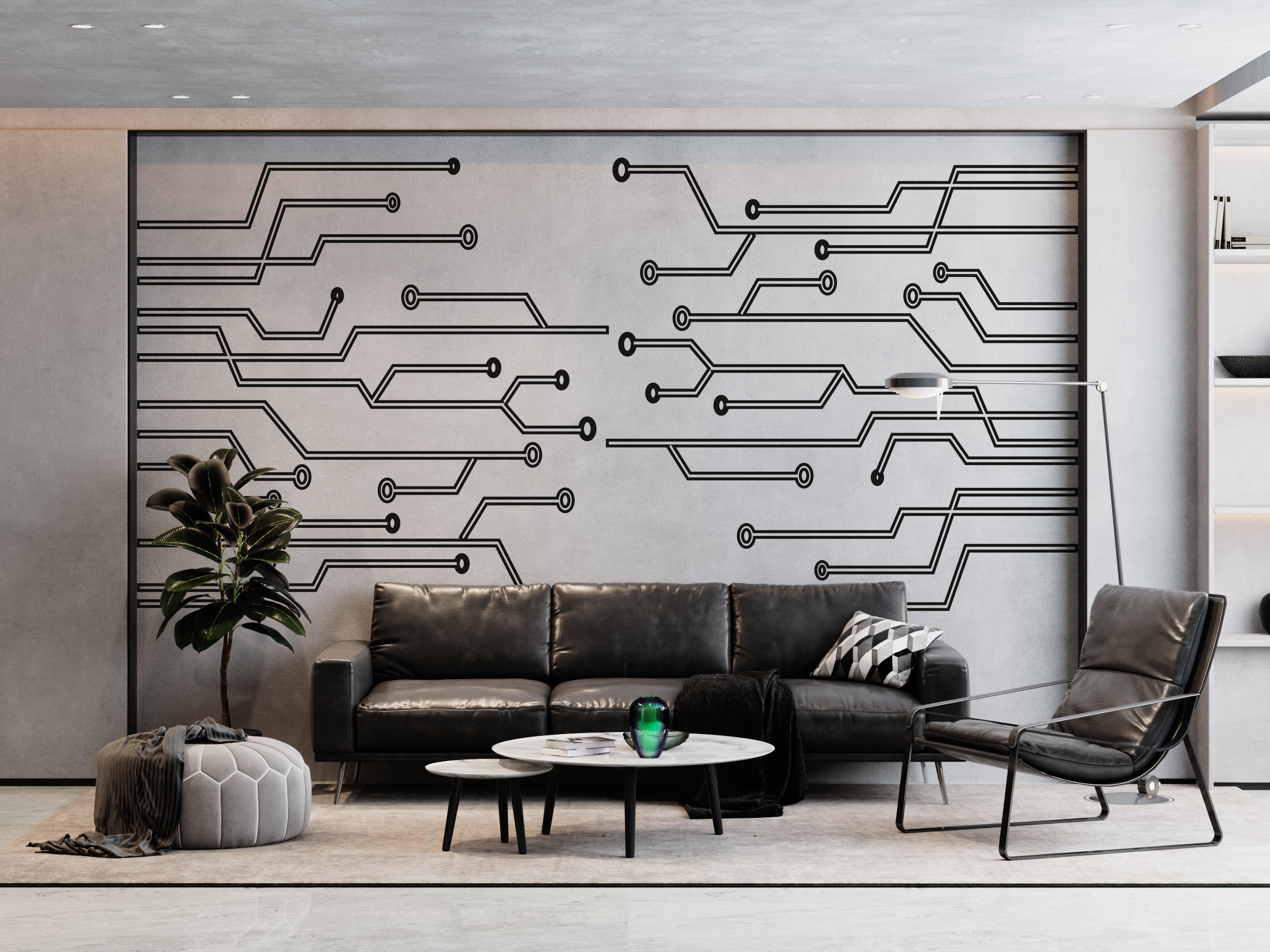 Circuit Board Wall Decal. Technology Wall Decal. Office Wall Decal ...