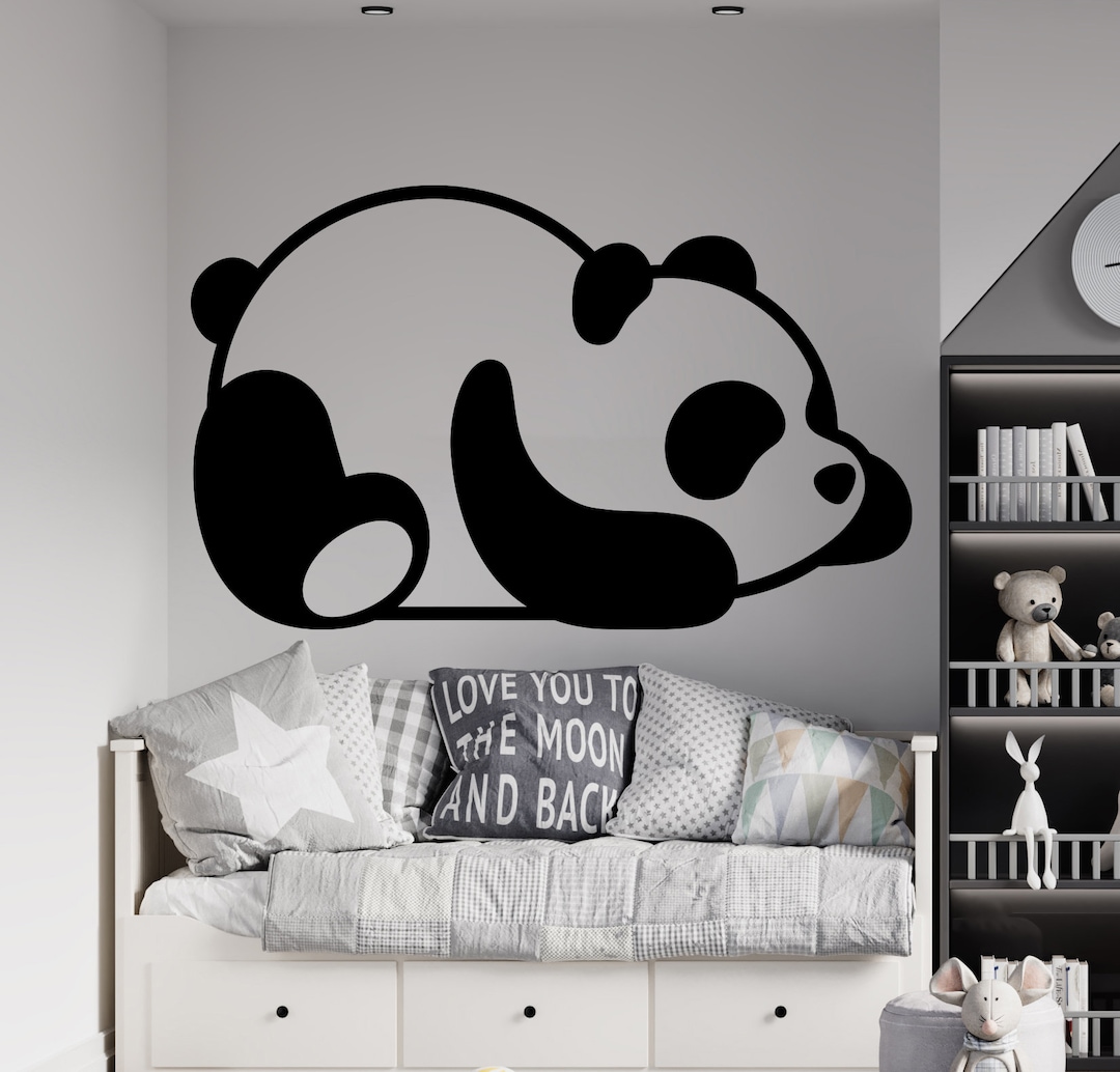 Panda Wall Decal/panda Wall Decor/bear/animals Wall Decal/ K154 - Etsy