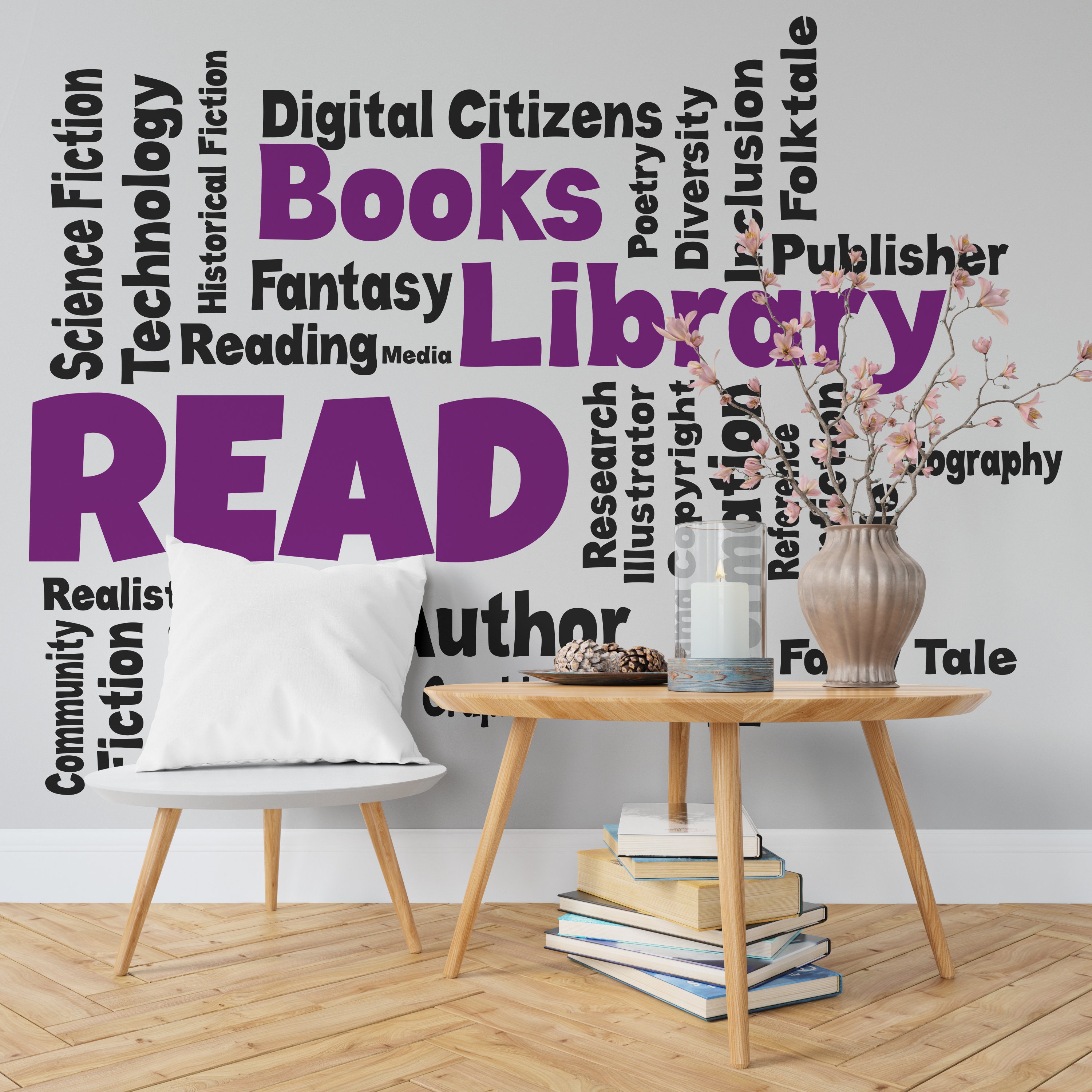 Library Wall Decal/ Classroom Wall Decal/ Reading Wall Decal/ - Etsy