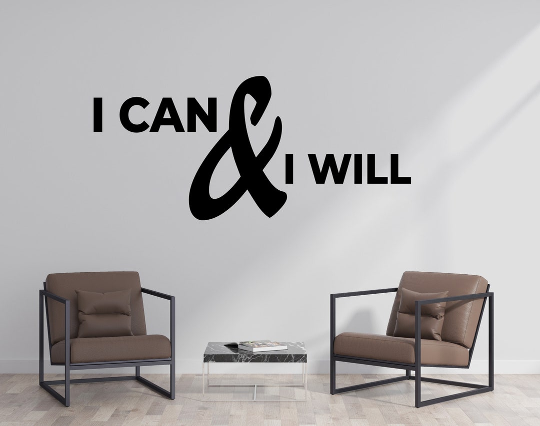 Motivational Quote Wall Decal/ Sayings Wall Decal/quotes Wall Decal/ I ...