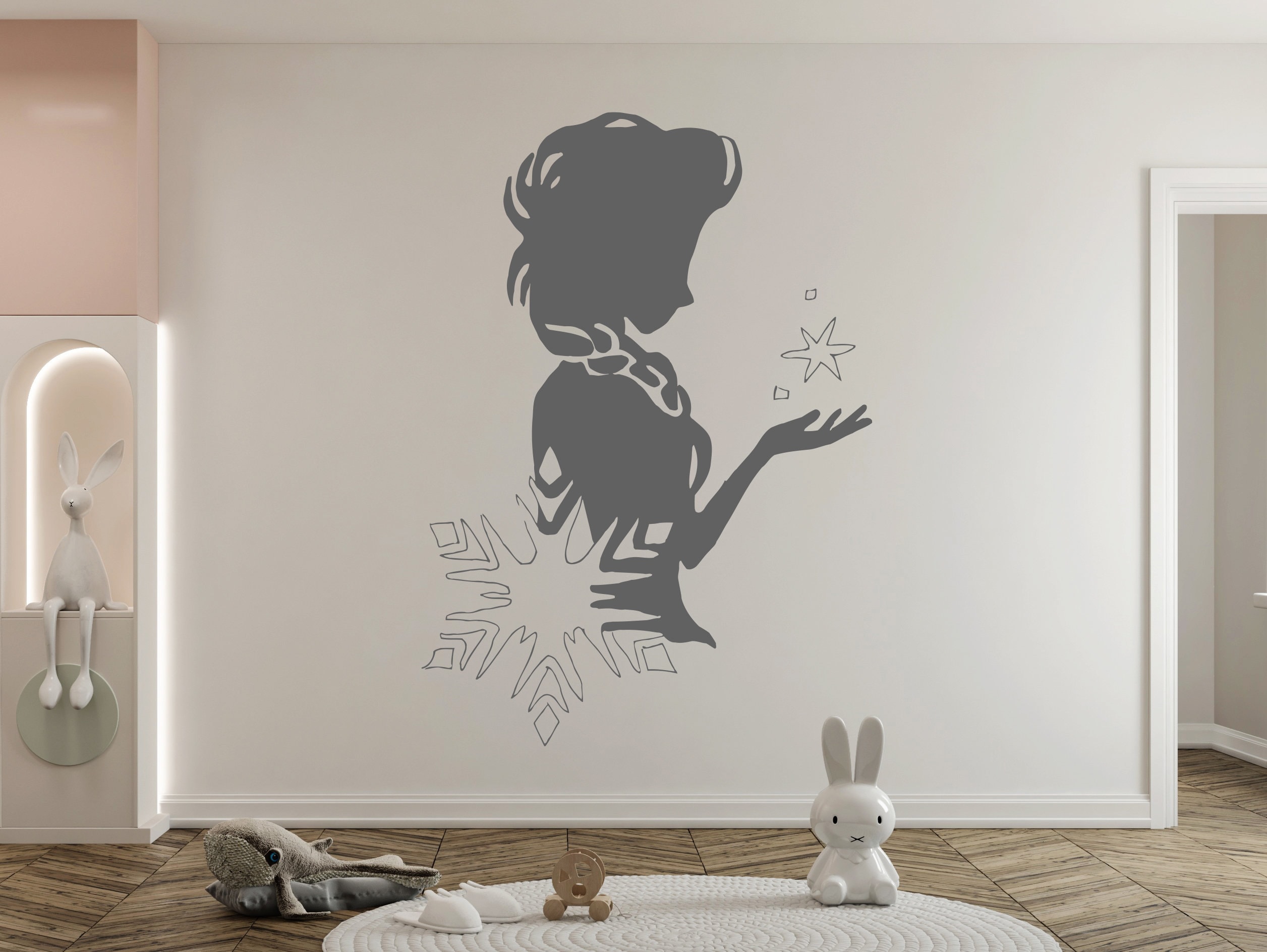 Frozen Wall Decal Princess Elsa and Anna Wall Decor for Girls - Etsy