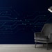 Circuit Board Office Wall Decal/ Gamer Room Decal/ Business Wall Mural ...