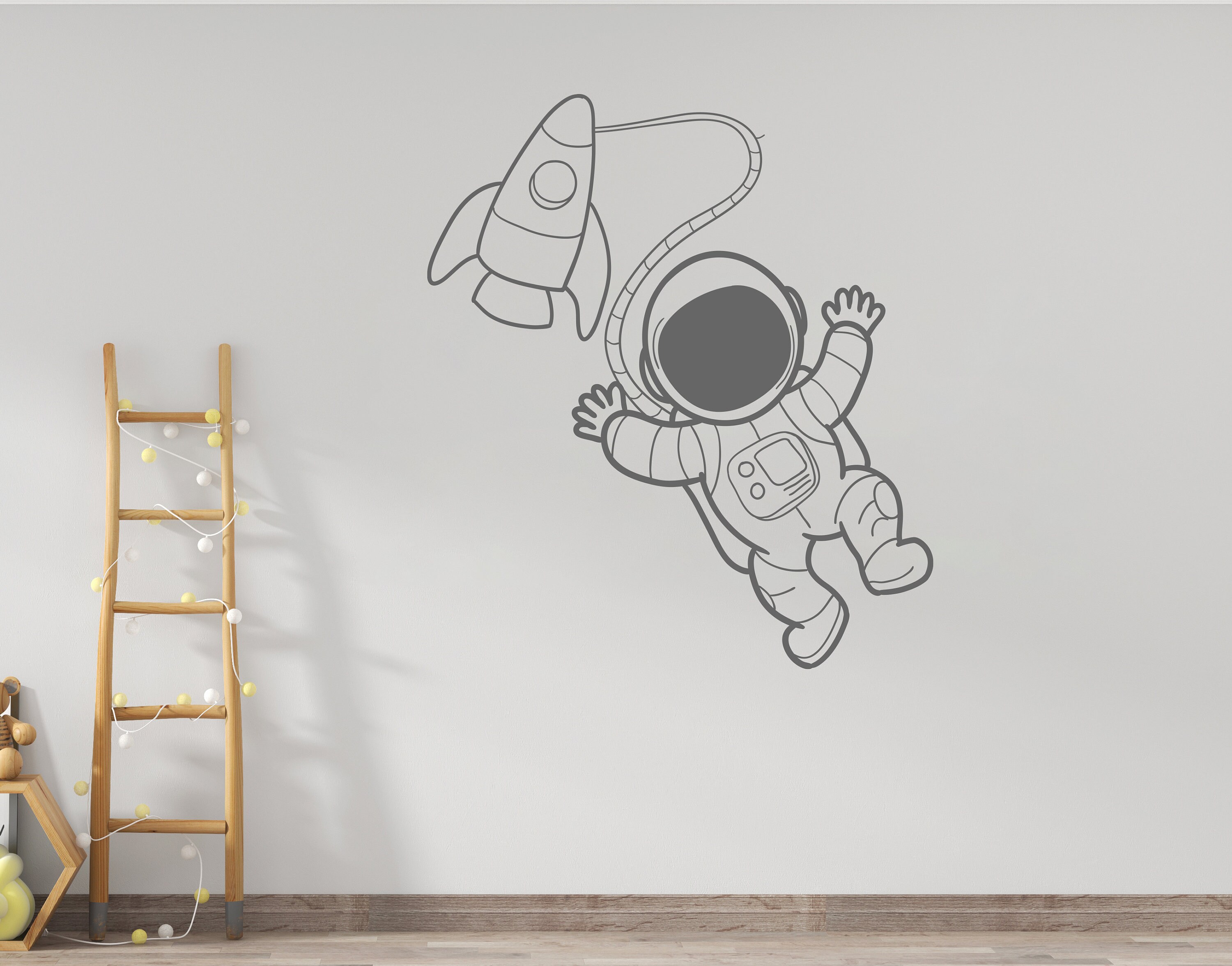 Astronaut Wall Decal/ Decal for Nursery/ Space Wall Decal/ | Etsy