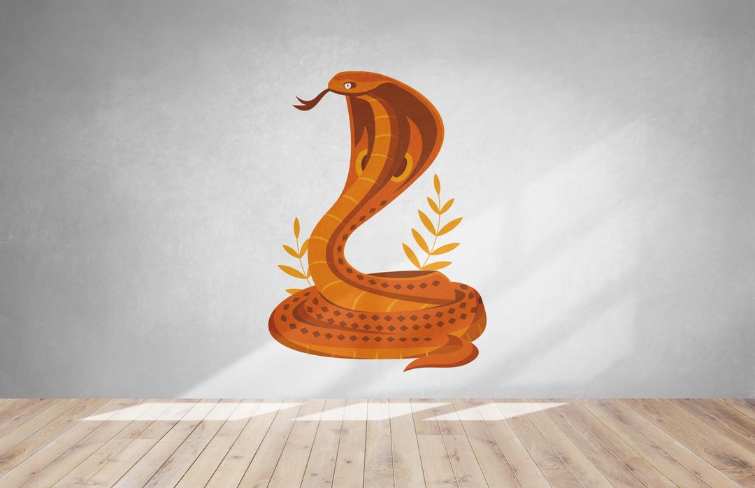 Snake Wall Decal/ Animal of the Year 2025 Green Snake/ Fantasy Wall ...