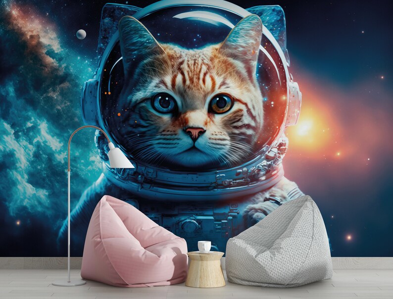 Space Wall Mural/ Deep Space Wall Mural/ Galaxy Wallpaper/ Sky Wall ...