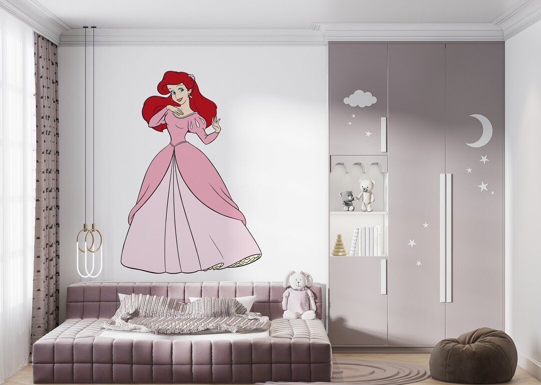 Ariel Wall Decal/ Little Mermaid Wall Decal/ Mermaid Decal Kids Wall ...