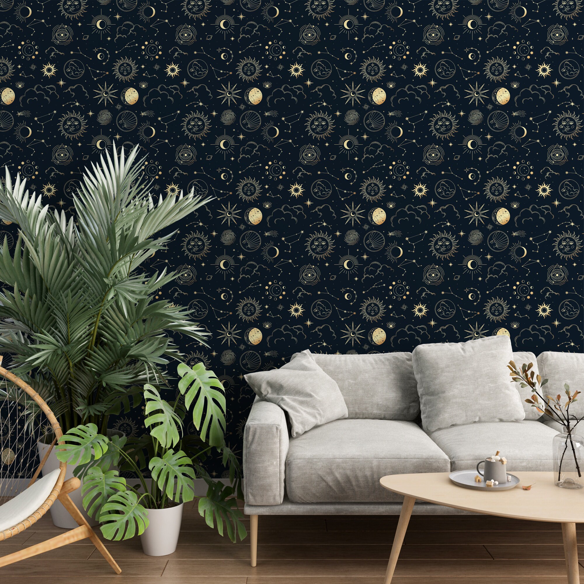 Boho Wallpaper/ Abstract Modern Wallpaper/ Modern Wallpaper/ | Etsy