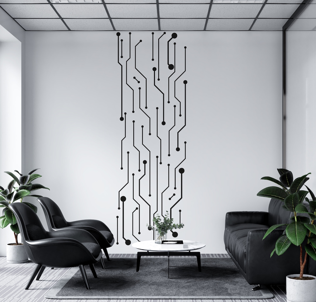 Circuit Board Wall Decal. Technology Wall Decal. Office Wall Decal ...