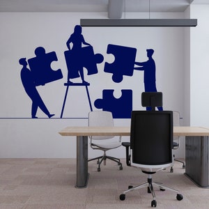 Office Wall Decal Teambuilding Wall Sticker Teamwork Office Wall Art ...
