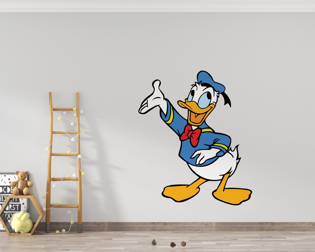 Donald Duck Wall Decal/ Cartoon Wall Décor for Kids Nursery ...