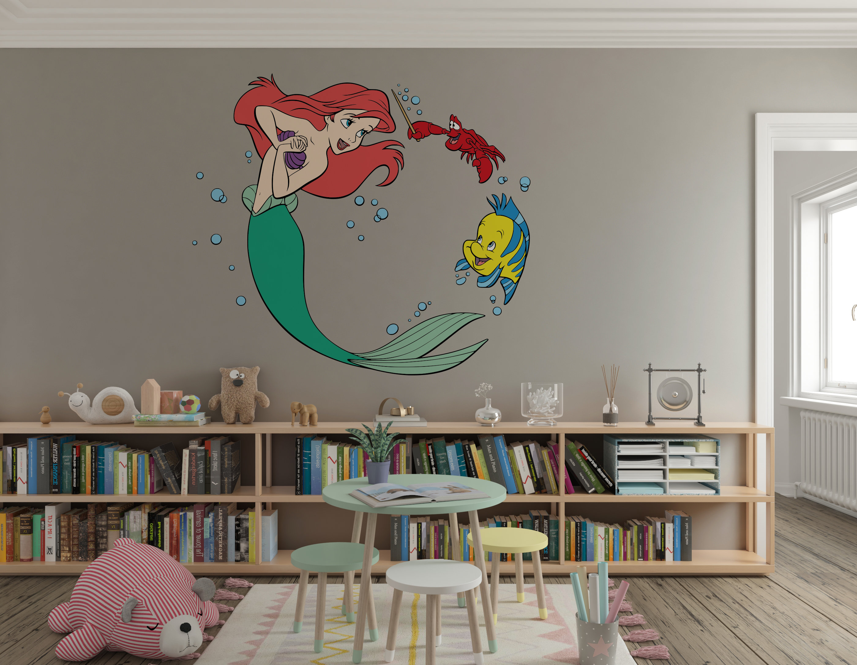 Ariel Wall Decal/ Little Mermaid Wall Decal/ Mermaid Decal Kids Wall ...