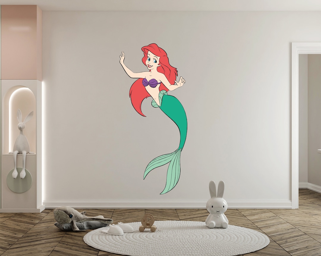 Ariel Wall Decal/ Little Mermaid Wall Decal/ Mermaid Decal Kids Wall ...
