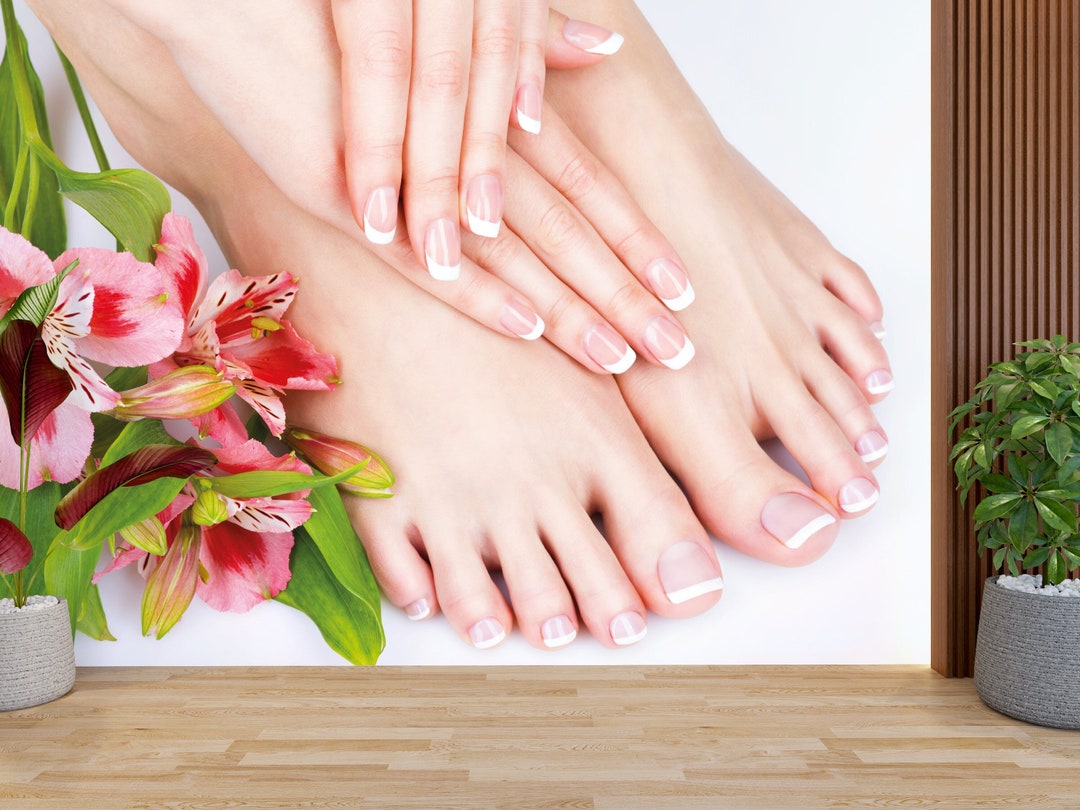 Nail Salon Wall Mural/ Nail Salon Decor/ Nail Salon Wallpaper/ Photo ...