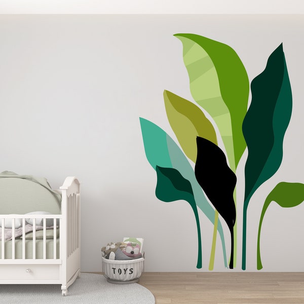 Removable Wall Decal Tropical - Etsy