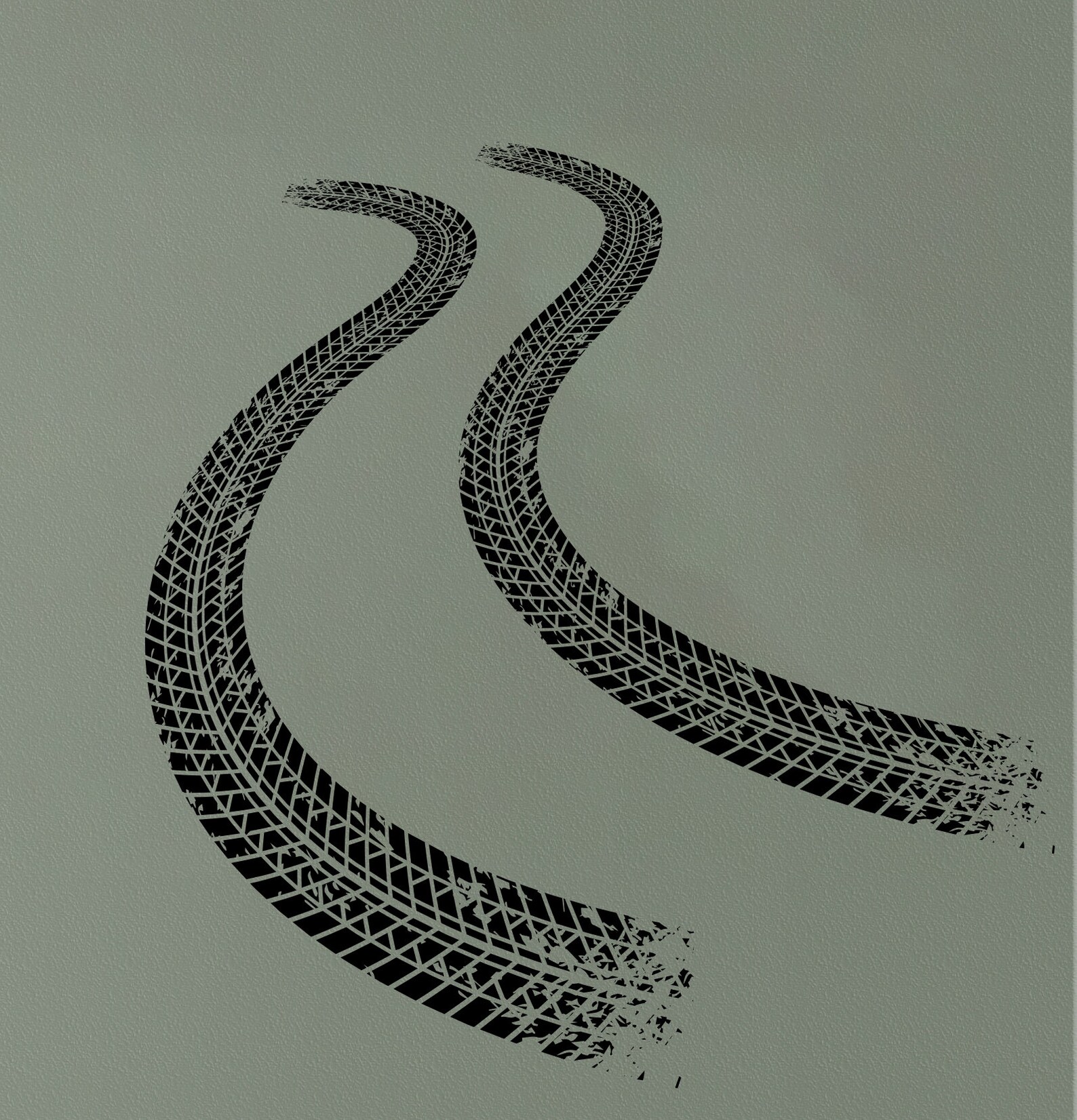 Tire track wall decal/Design Interior Home Decor/ Track Decal | Etsy