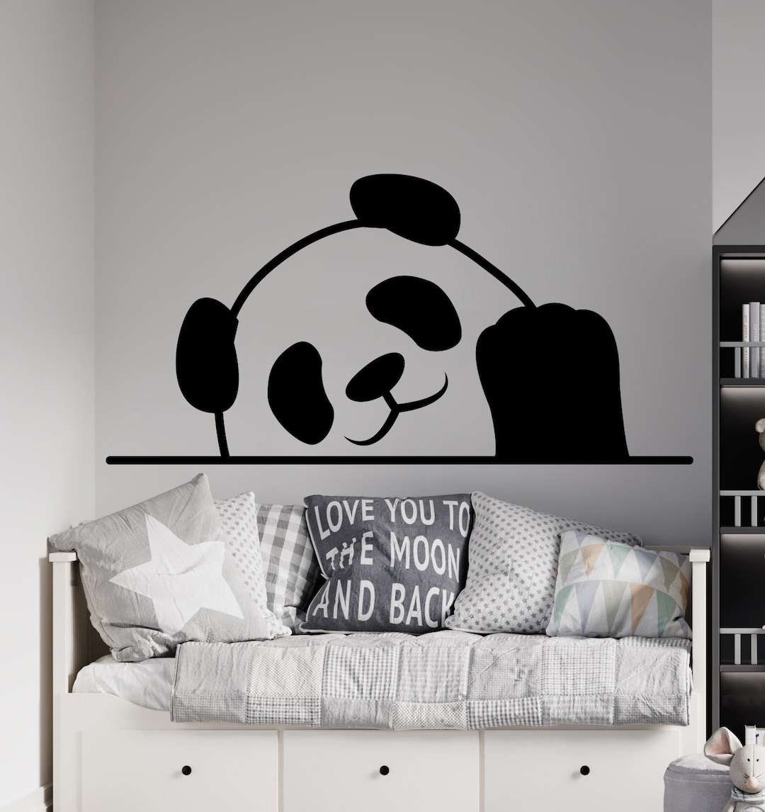 Panda Wall Decal/panda Wall Decor/bear/animals Wall Decal/ (K152) - Etsy