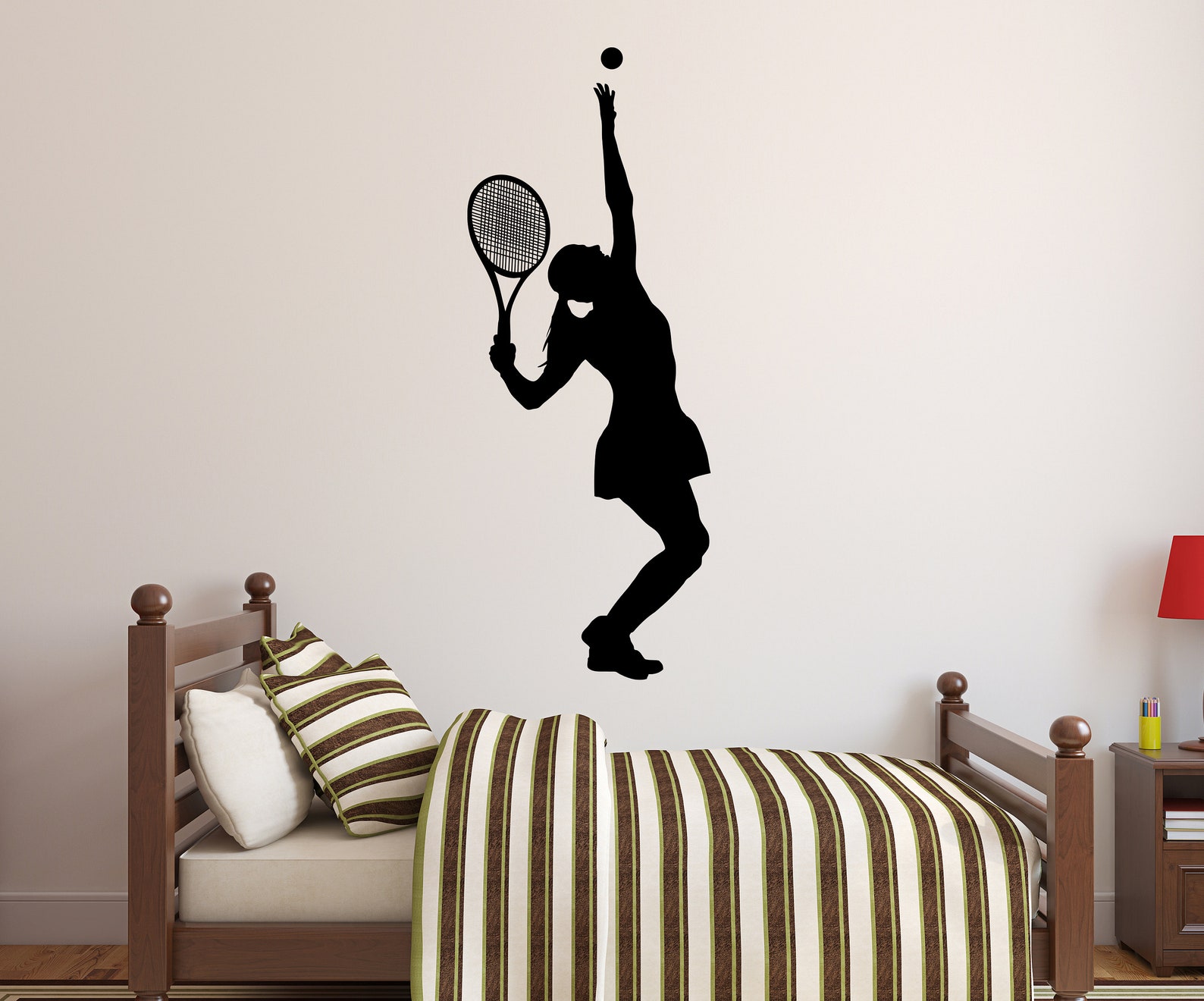 Tennis Wall Decal/ Tennis Wall Decor/ Sports Wall Decal/ - Etsy