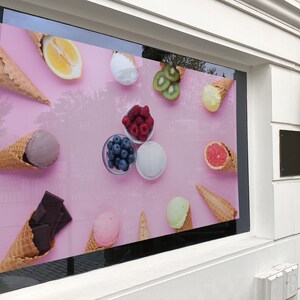 Ice Cream Wall Mural/ 3D Ice Cream Wallpaper/ Ice Cream Wall Art/ Café ...