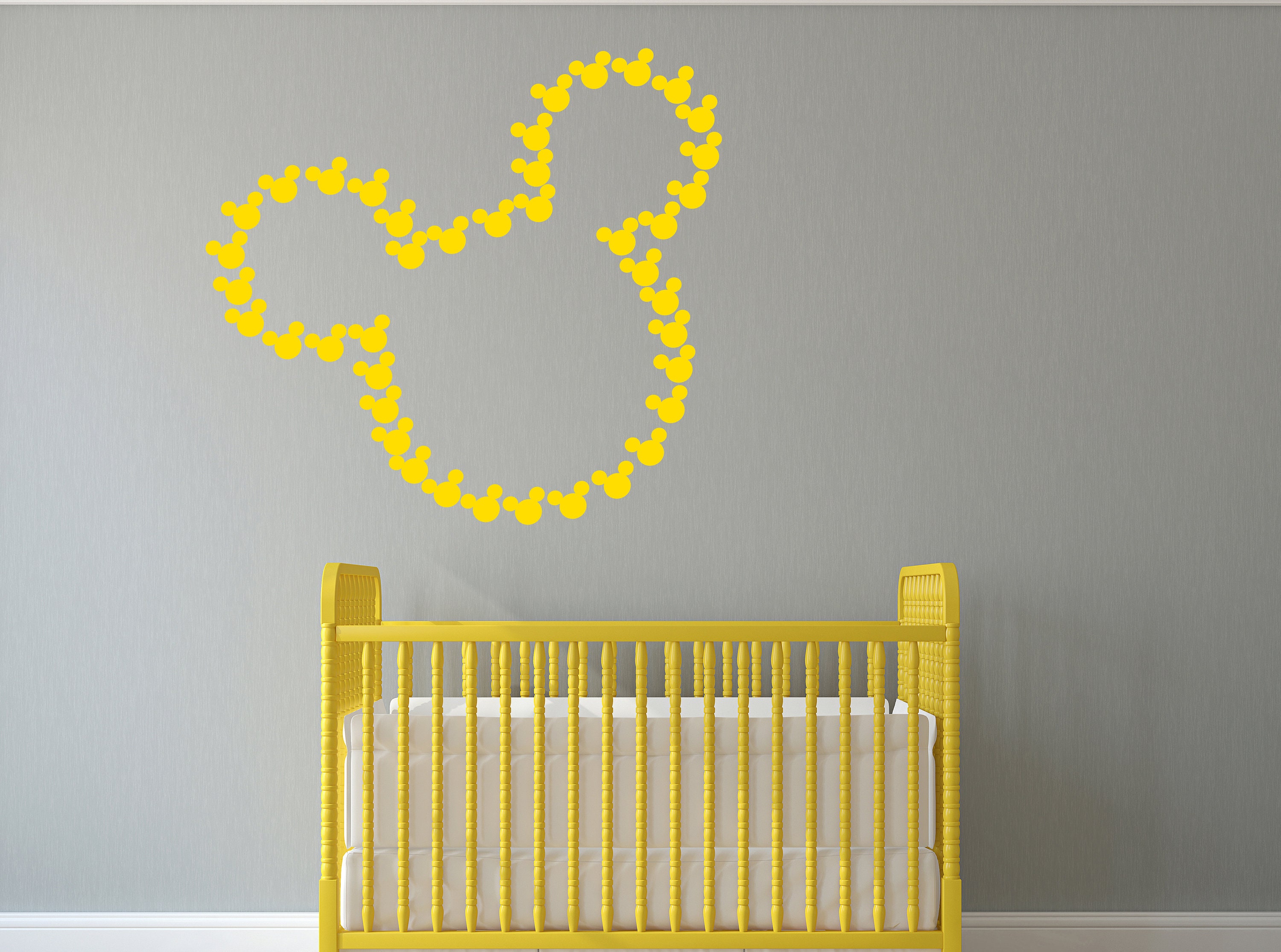 Mickey Mouse Wall Decal Cartoon Wall Decor for Kids Nursery - Etsy