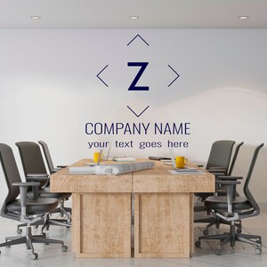 Company Name/ Logo Wall Decal /custom Text/business Printing Product ...