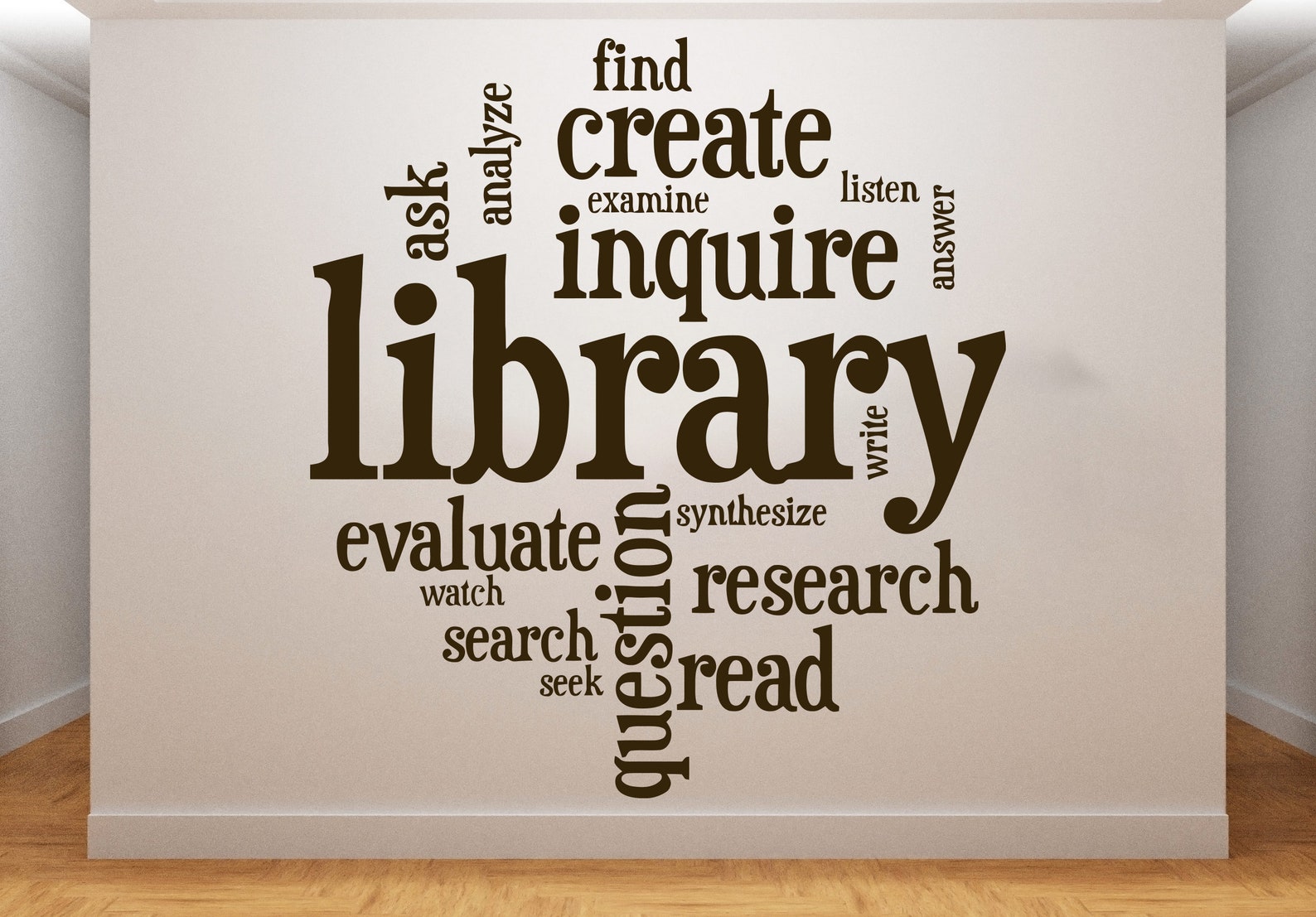 Library Wall Decal/ Classroom Wall Decal/ Reading Wall Decal/ - Etsy