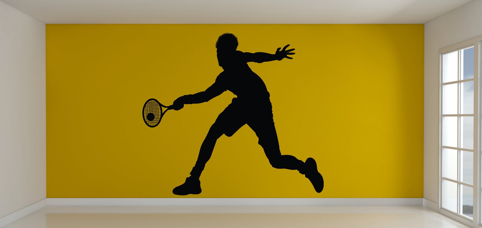 Badminton Player Wall Decal. Boys Teenager Room Wall Decor. - Etsy